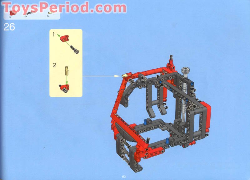 LEGO 8436 Truck Instructions and Parts List
