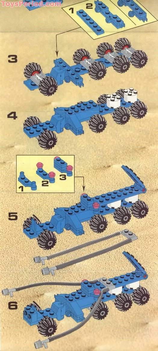 LEGO 6881 Lunar Rocket Launcher Instructions and Parts List