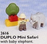 LEGO 2616 Mini Safari Set Parts List