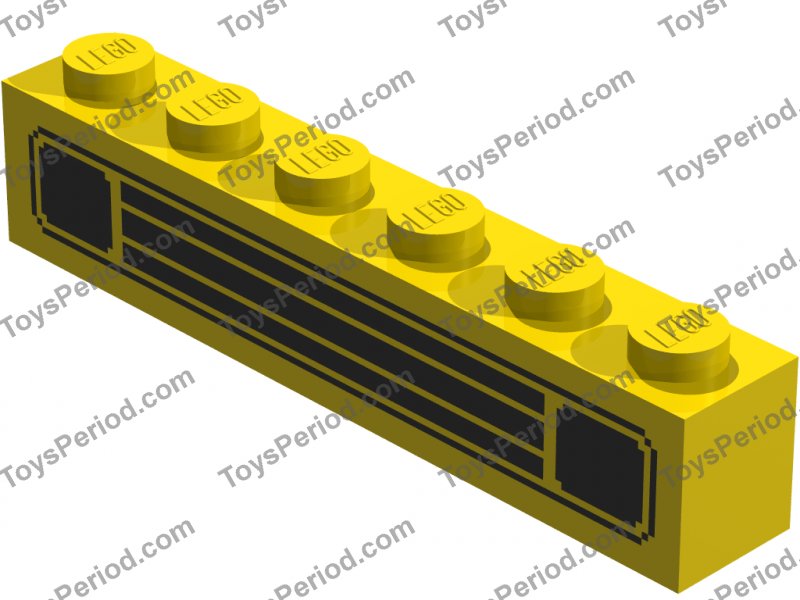LEGO Sets with Part 3009p01 Brick 1 x 6 with Town Car Grille Black ...