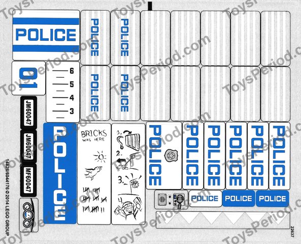 LEGO Sets with Part 60047stk01 Sticker Sheet for Set 60047 - (14826/ ...