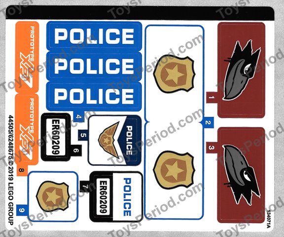 LEGO Sets with Part 60209stk01 Sticker Sheet for Set 60209 - (44505/ ...