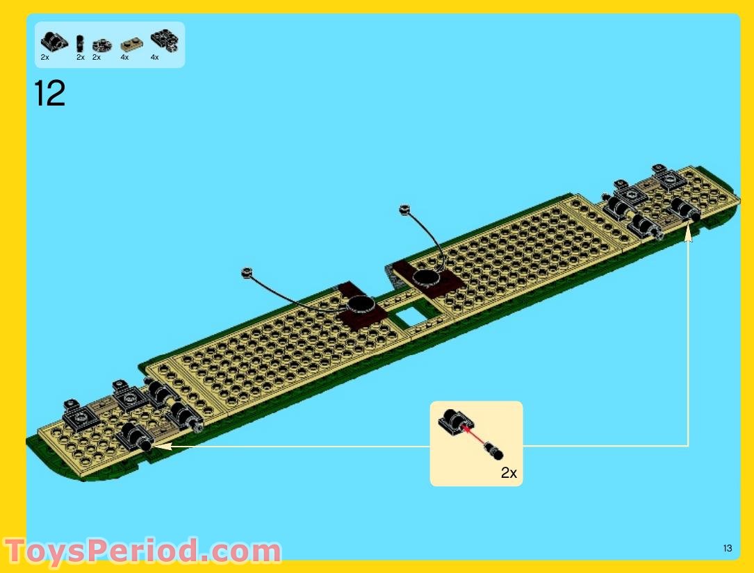 LEGO 10226 Sopwith Camel Instructions and Parts List