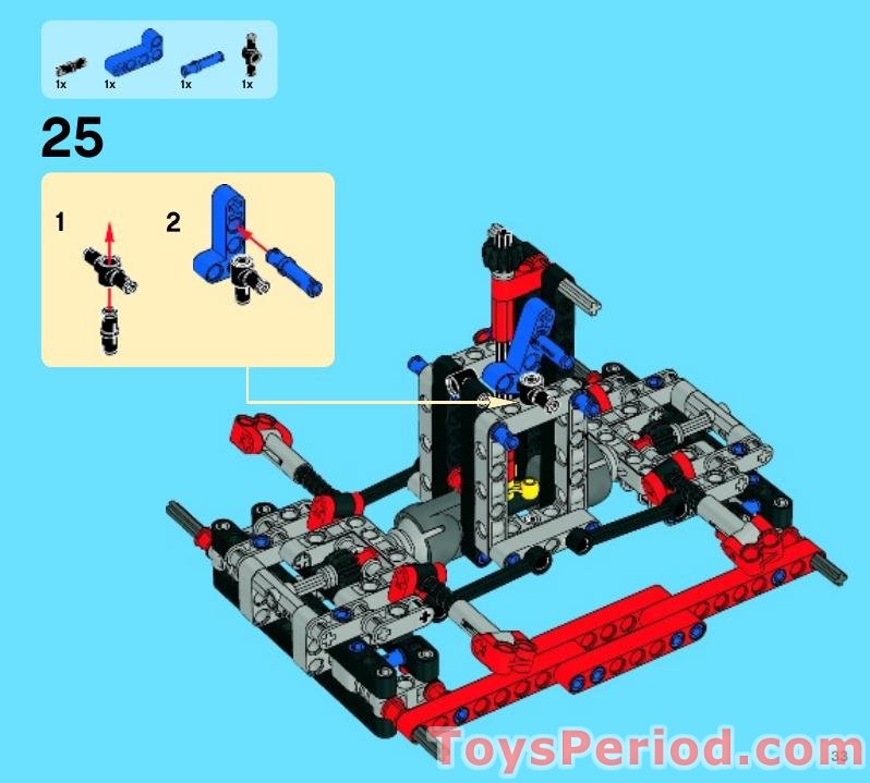 LEGO 42005 Monster Truck Instructions and Parts List