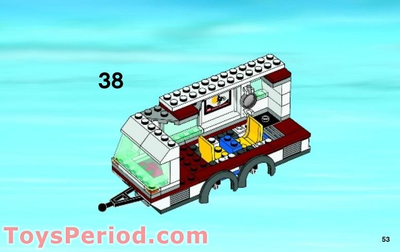 LEGO 4435 Car and Caravan Instructions and Parts List