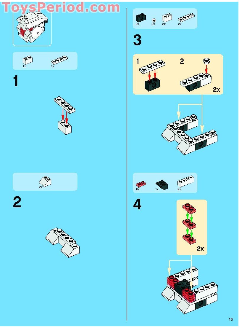 LEGO 10192 Space Skulls Instructions and Parts List