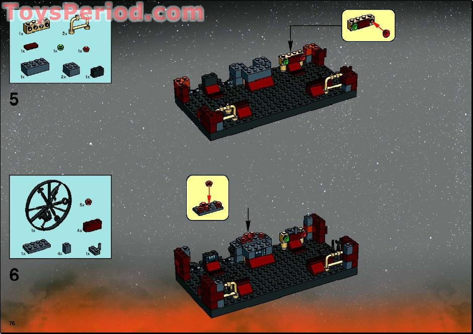 LEGO 10144 Sandcrawler Instructions and Parts List