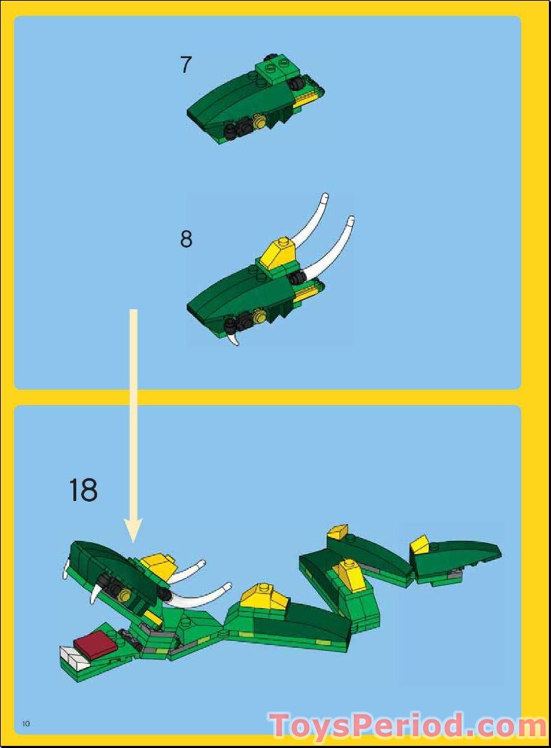 LEGO 4894 Mythical Creatures Instructions and Parts List