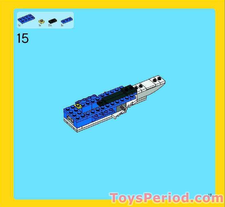 LEGO 4995 Cargo Copter Instructions and Parts List