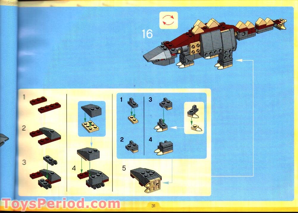LEGO 4507 Prehistoric Creatures Instructions and Parts List