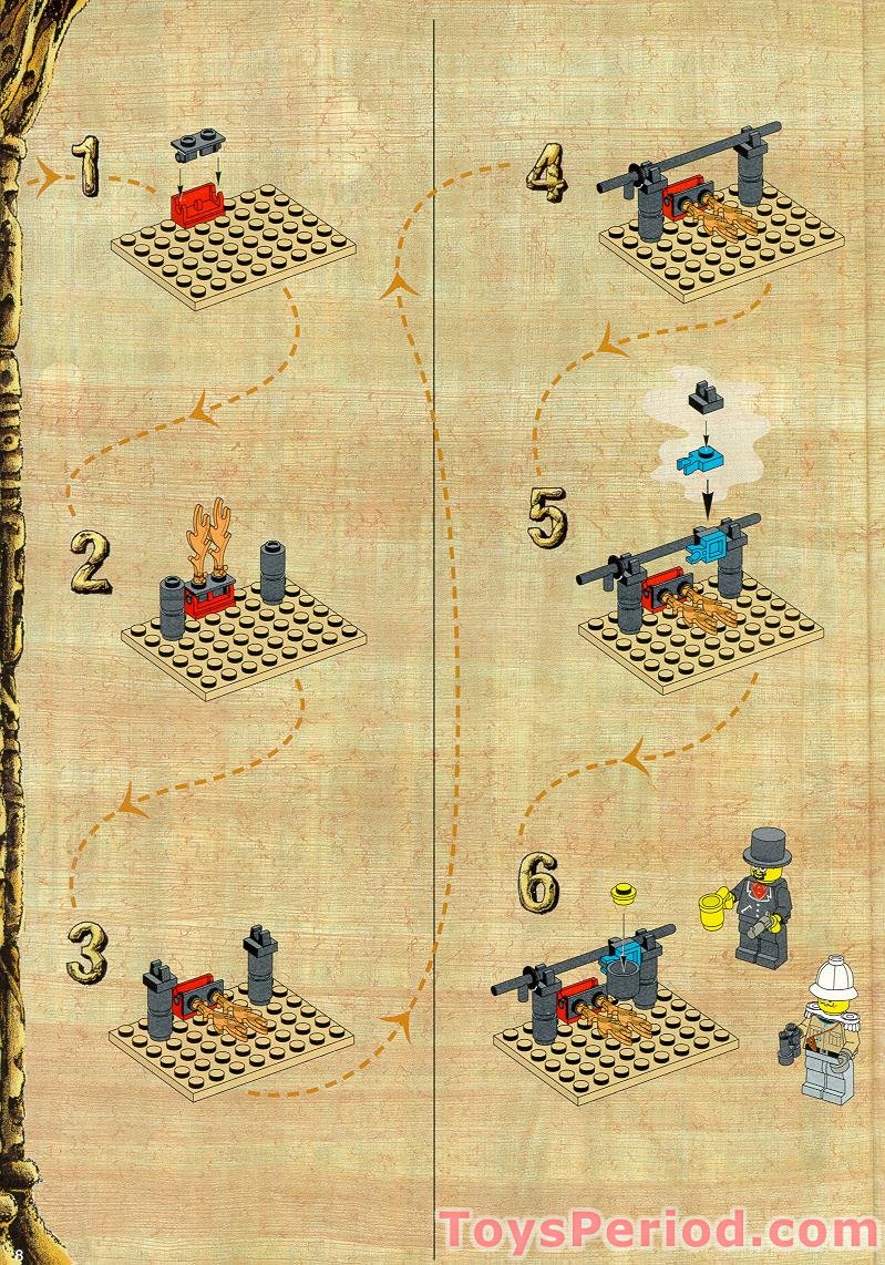 LEGO 5978 Sphinx Secret Surprise Instructions and Parts List