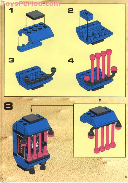 LEGO 6895 Spy-Trak I Instructions and Parts List