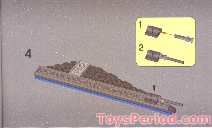 LEGO 6206 TIE Interceptor Instructions and Parts List