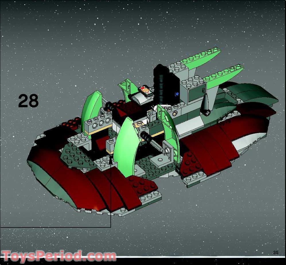 LEGO 6209 Slave I Instructions and Parts List