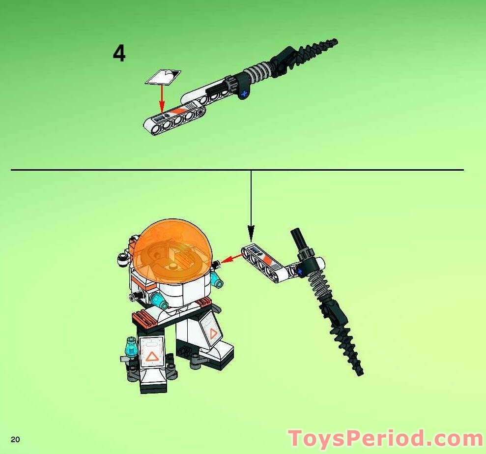 LEGO 7646 ETX Alien Infiltrator Instructions and Parts List