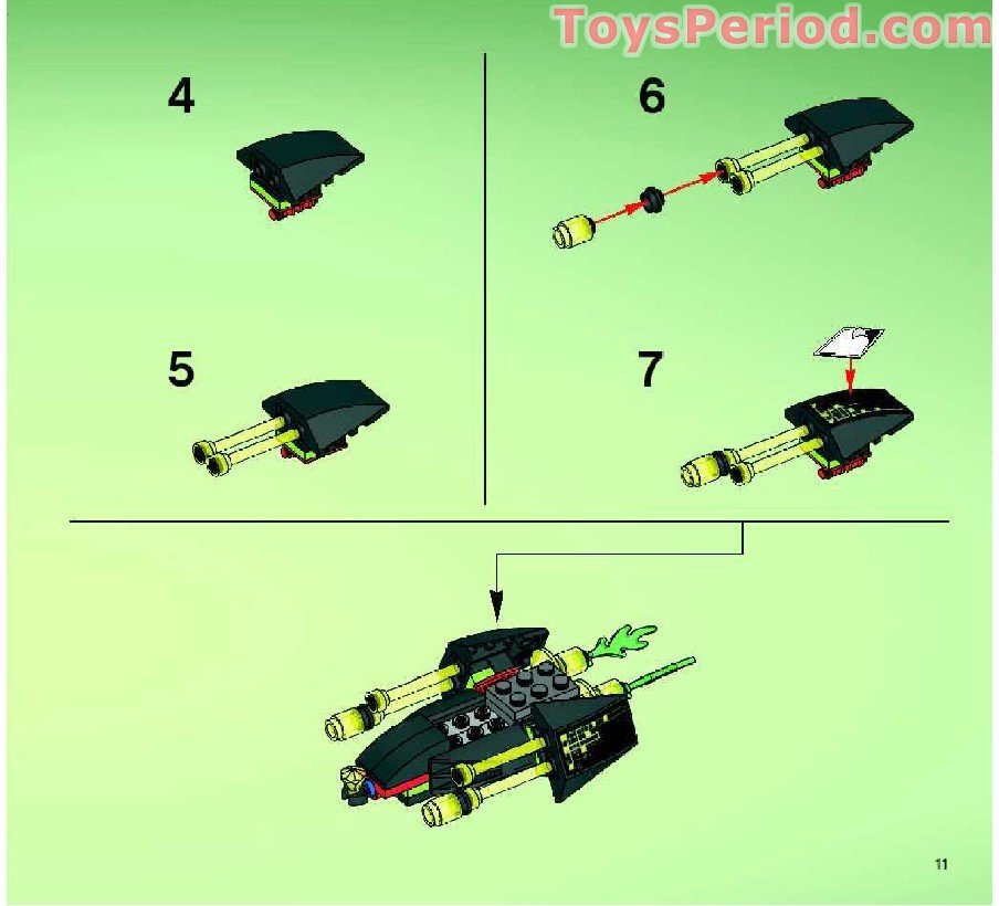LEGO 7647 MX-41 Switch Fighter Instructions and Parts List
