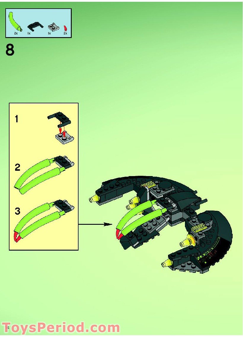 LEGO 7690 MB-01 Eagle Command Base Instructions and Parts List