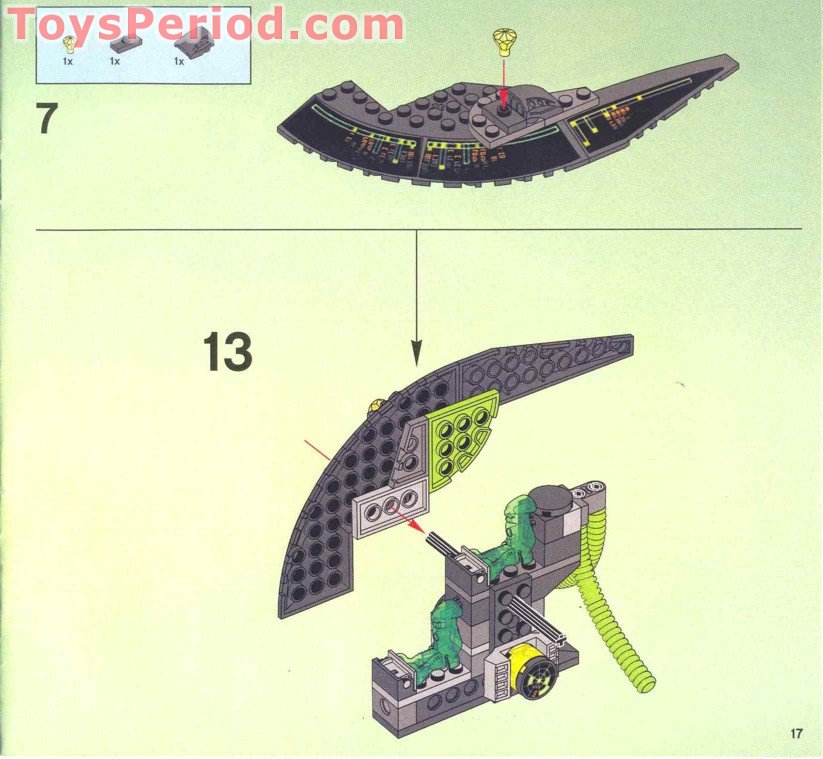 LEGO 7692 MX-71 Recon Dropship Instructions and Parts List