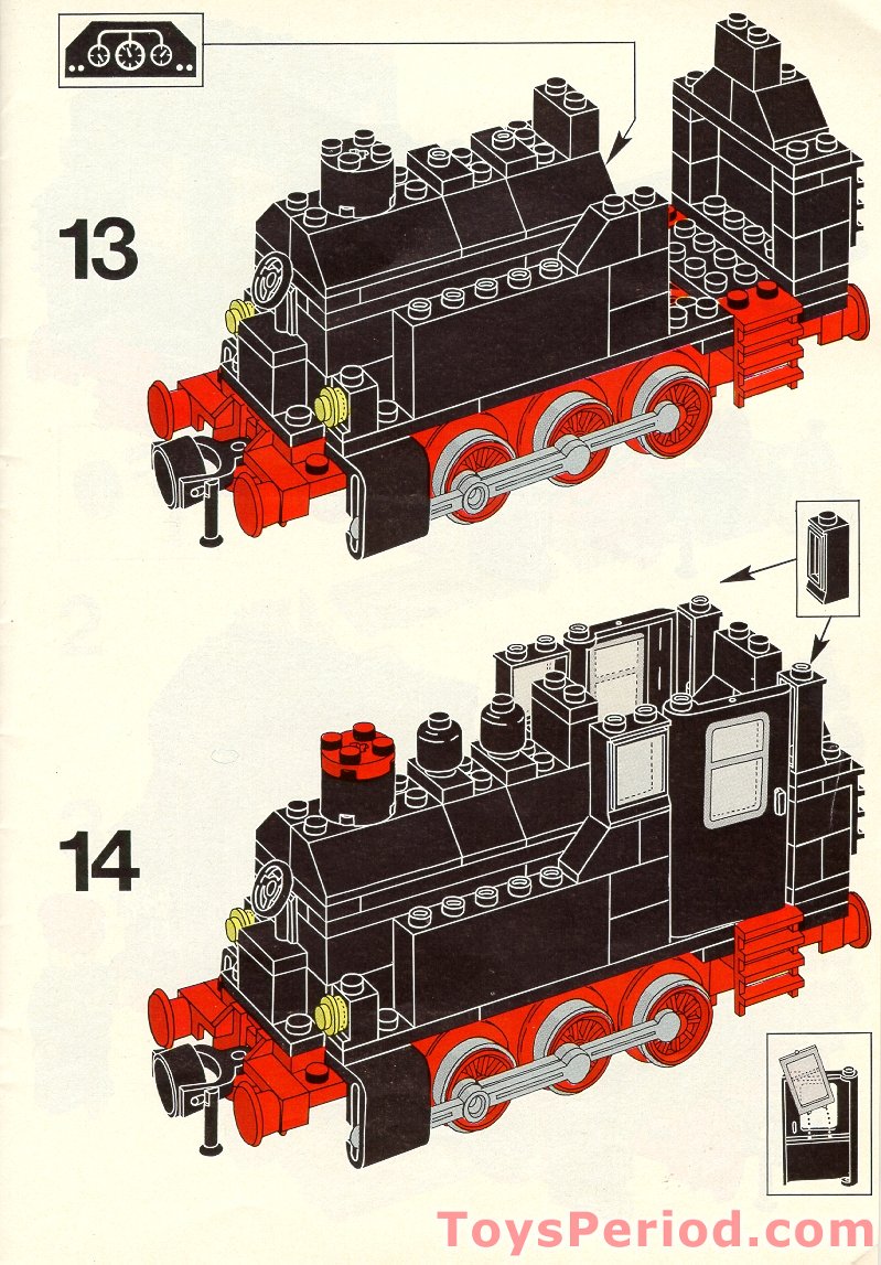 LEGO 7730 Electric Goods Train Instructions and Parts List
