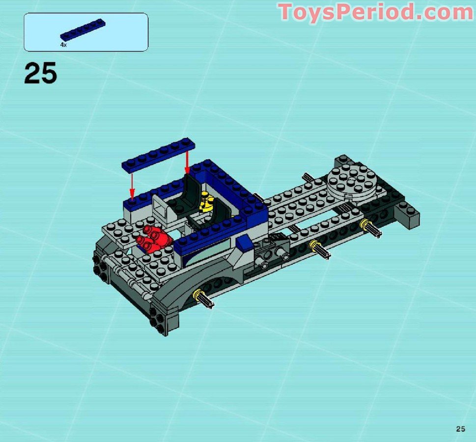 LEGO 8635 Mission 6: Mobile Command Center Instructions and Parts List