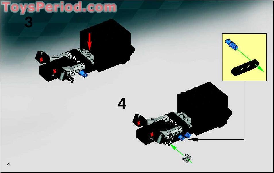 LEGO 8669 Fire Spinner 360 Instructions and Parts List
