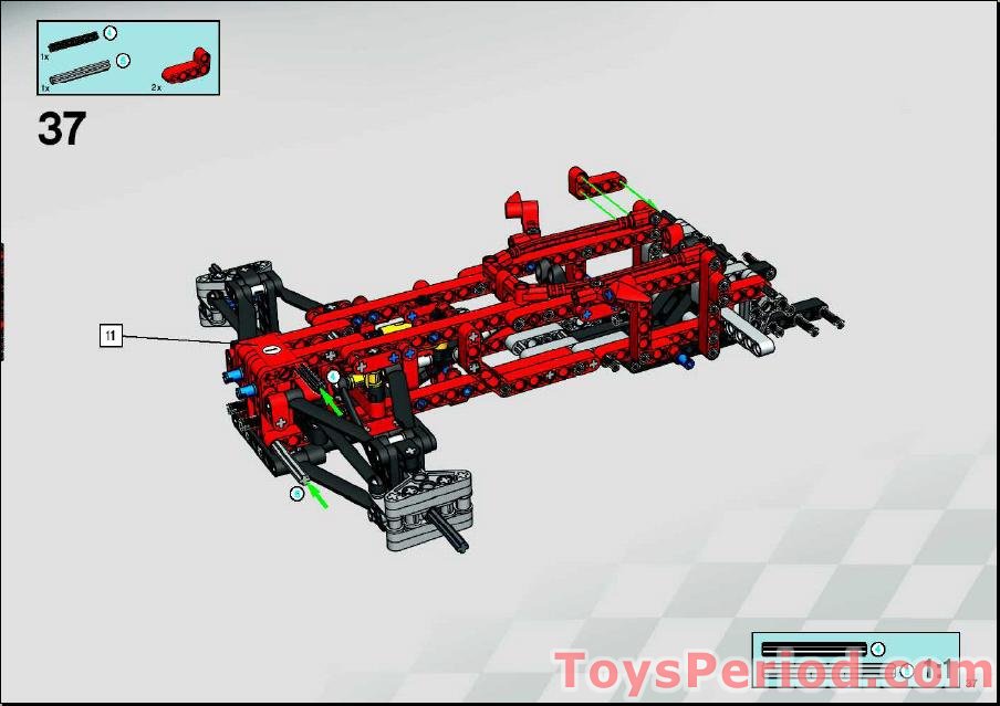 LEGO 8674 Ferrari F1 Racer 1:8 Instructions and Parts List