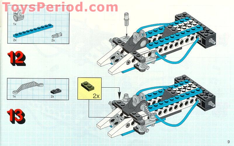 LEGO 8216 Turbo I Instructions and Parts List
