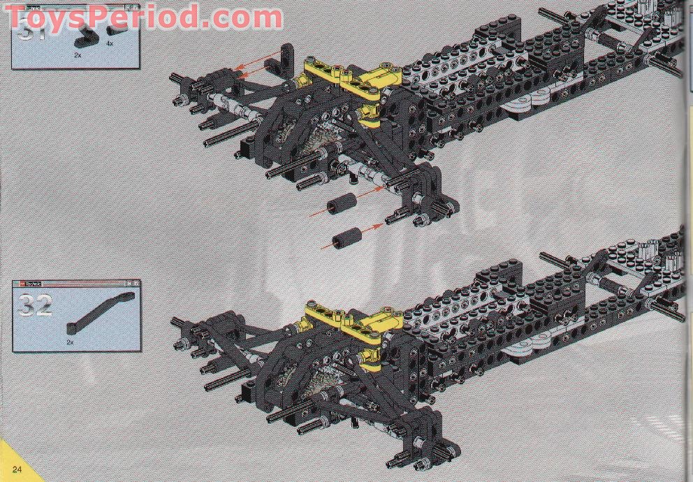 LEGO 8458 Silver Champion Racer Instructions and Parts List