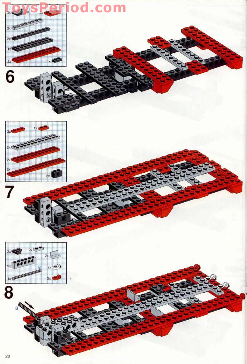 LEGO 5591 Mach II Red Bird Rig Instructions and Parts List