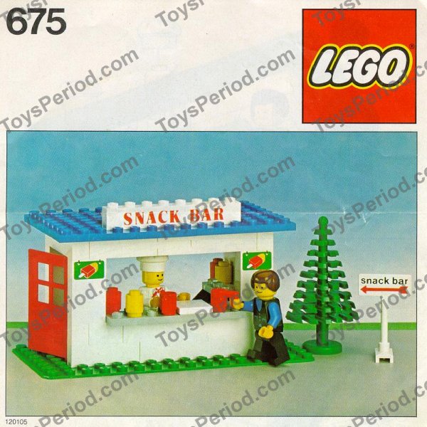 LEGO 675 Snack Bar Instructions and Parts List