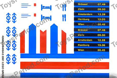 LEGO Sets with Part 10001stk01 Sticker Sheet for Set 10001 - (42689/ ...