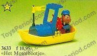 LEGO 3633 Motor Boat Set Parts List