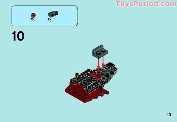 LEGO 70000 Razcal's Glider Instructions and Parts List
