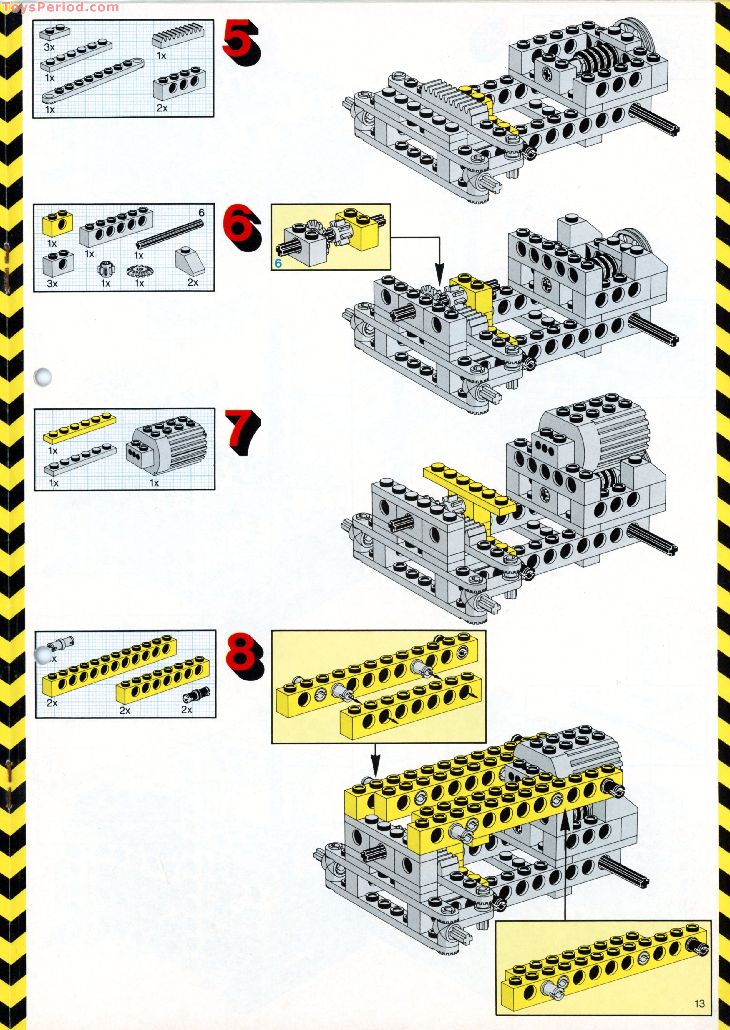 LEGO 8054 Universal Motor Set Instructions and Parts List