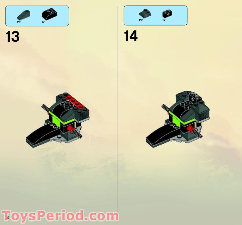 LEGO 9443 Rattlecopter Instructions and Parts List