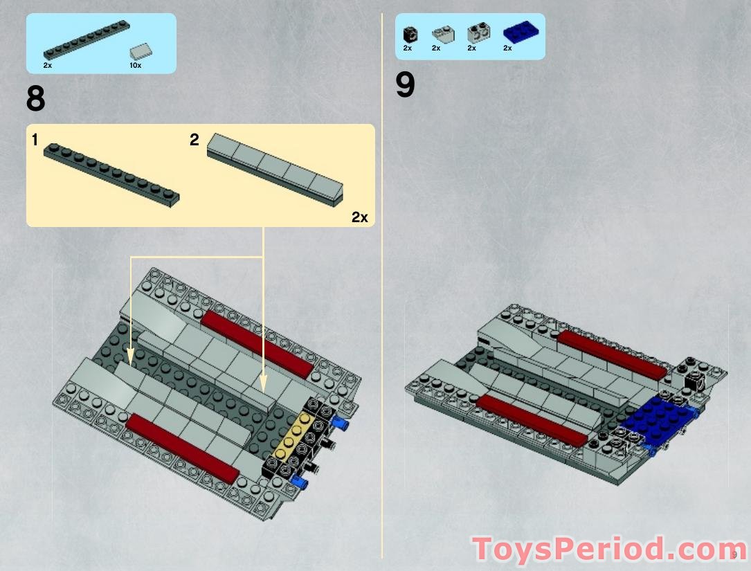 LEGO 9515 The Malevolence Instructions and Parts List