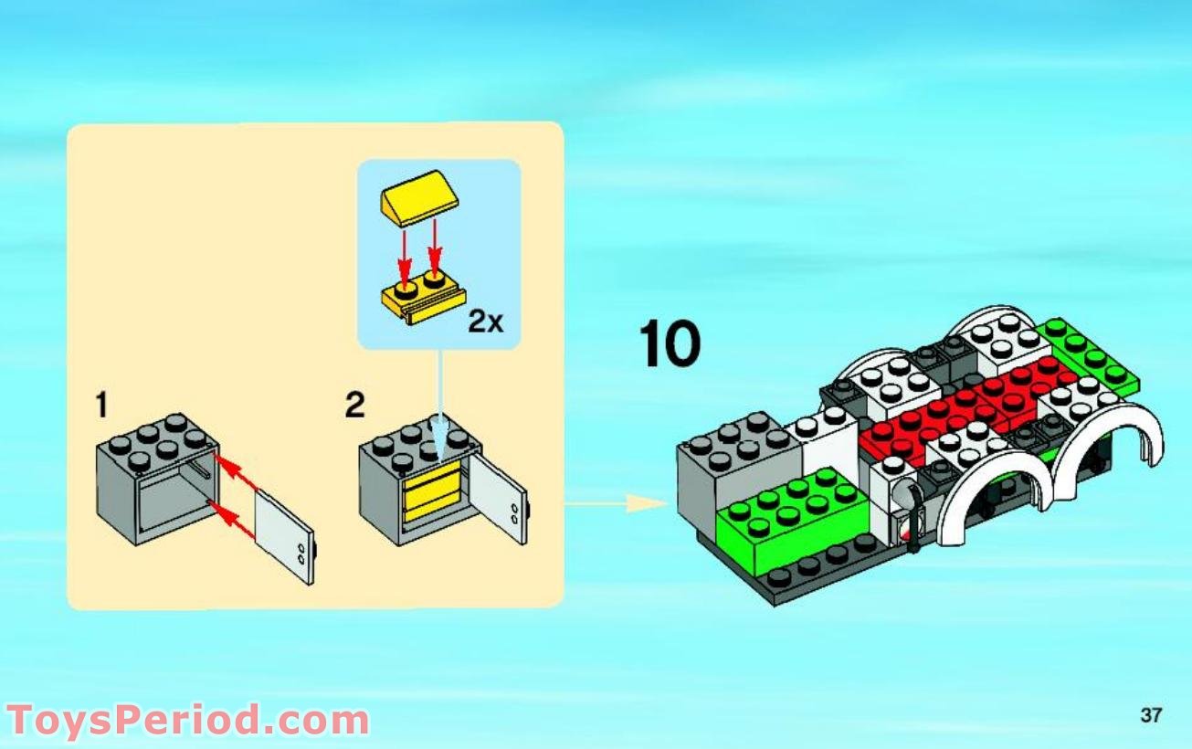 LEGO 3180 Tank Truck Instructions and Parts List