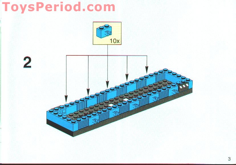 LEGO 10013 Open Freight Wagon Instructions and Parts List