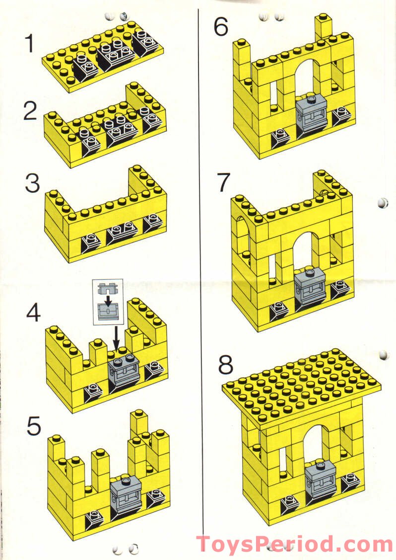 LEGO 1592-1 Town Square - Castle Scene - UK Edition Instructions and ...