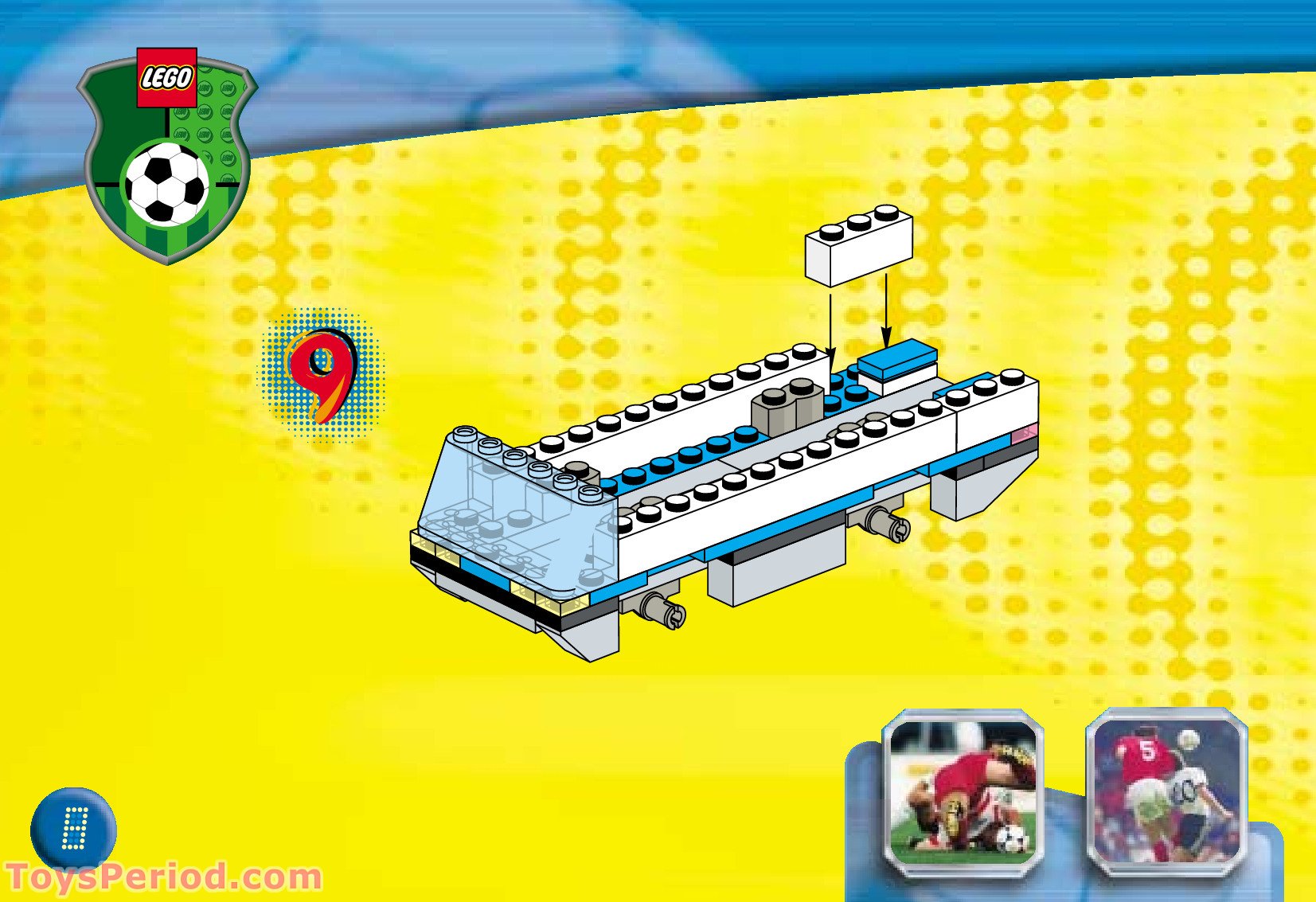 LEGO 3406 Americas Bus Instructions and Parts List