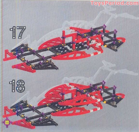 LEGO 3581 Formula Z Car in Storage Box Instructions and Parts List