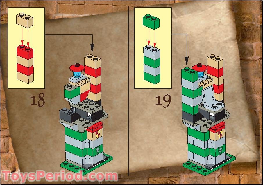 LEGO 4726 Quidditch Practice Instructions and Parts List