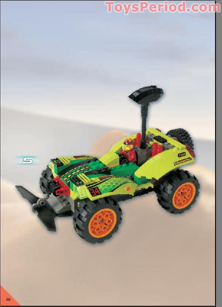 LEGO 4589 RC Nitro Flash Instructions and Parts List