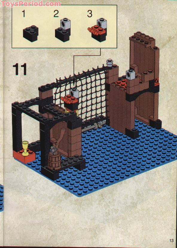 LEGO 6249 Pirates Ambush Instructions and Parts List
