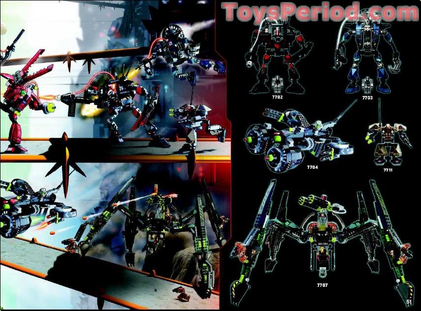 LEGO 7707 Striking Venom Instructions and Parts List