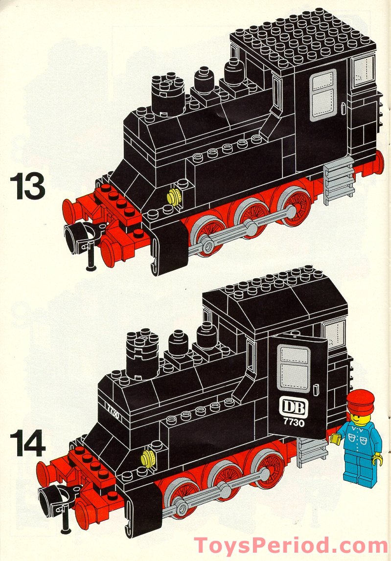 LEGO 7730 Electric Goods Train Instructions and Parts List