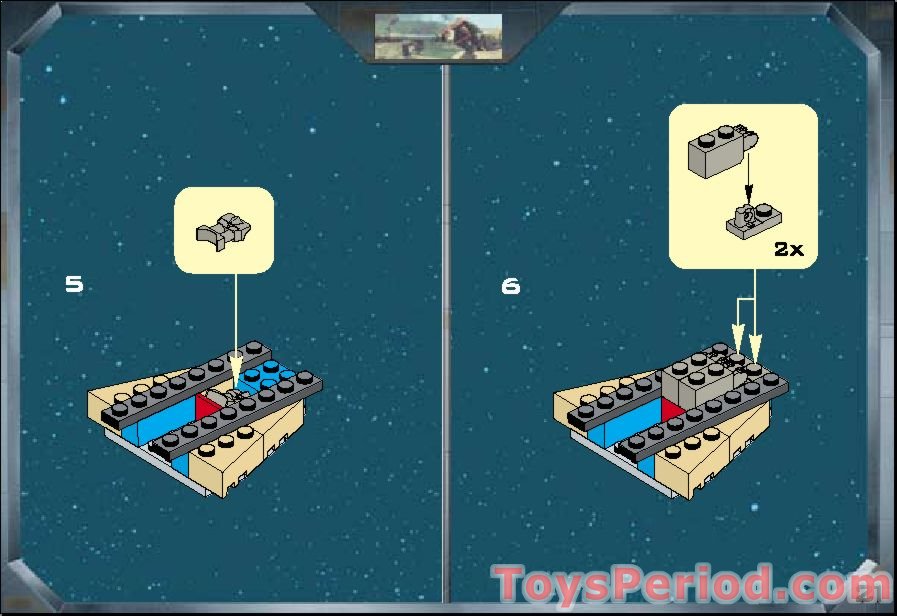 LEGO 7155 Trade Federation AAT Instructions and Parts List