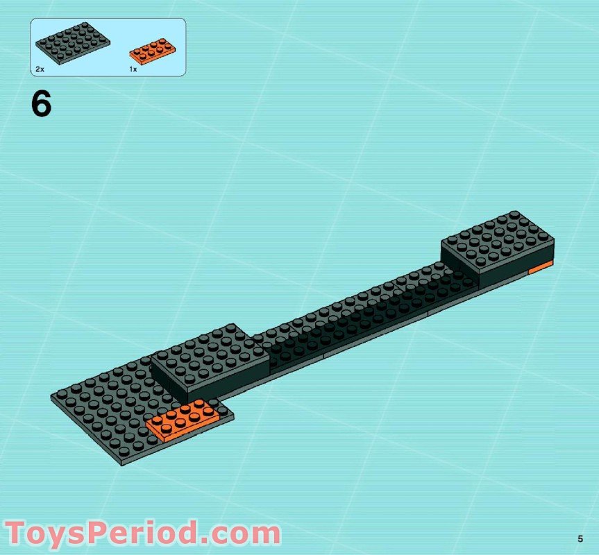LEGO 8634 Mission 5: Turbocar Chase Instructions and Parts List