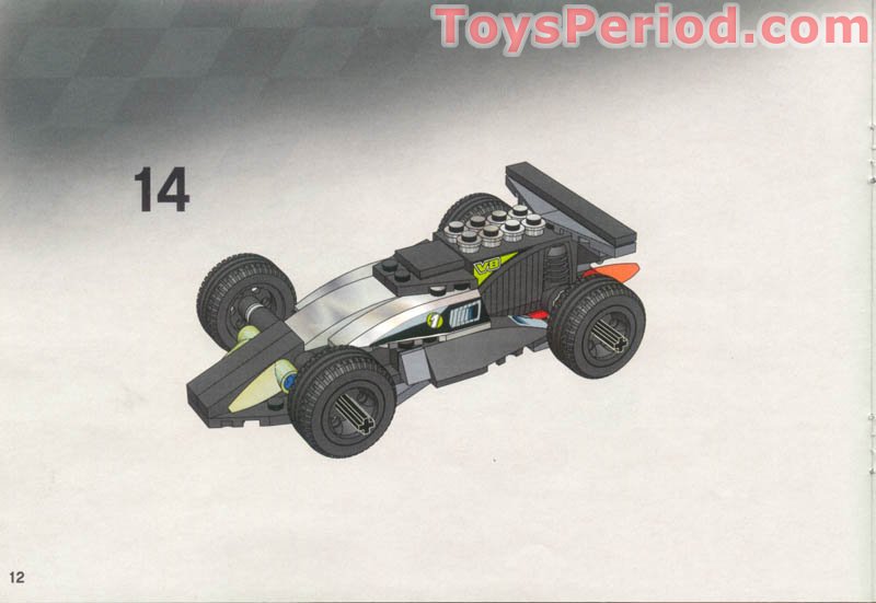 LEGO 8647 Night Racer Instructions and Parts List