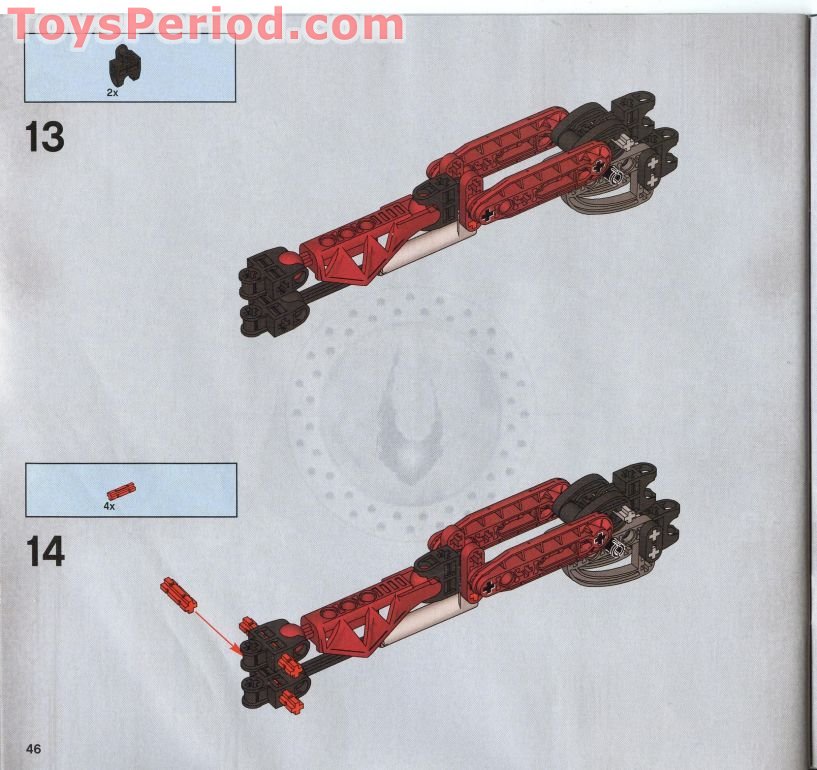 LEGO 8764 Vezon and Fenrakk Instructions and Parts List